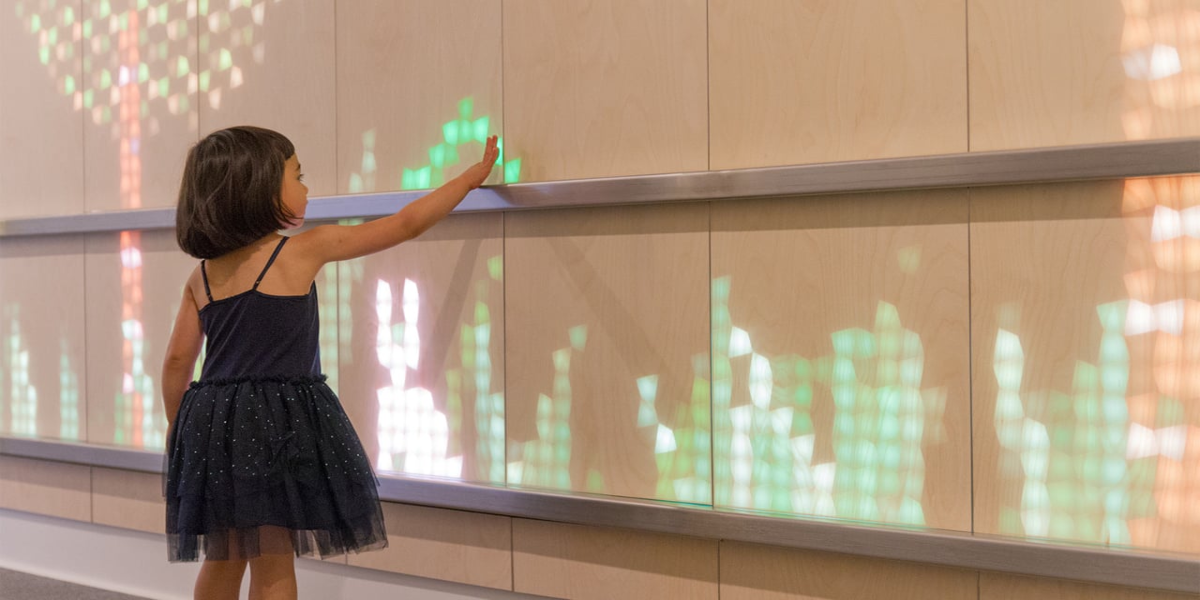 LUMES Light-emitting wood at Cabrini Hospital Malvern | PolymorphArt.net